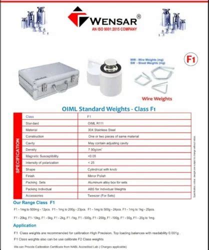 Ss 304 Silver E2 Class Weights Box Model Rk E2 For Laboratory At Rs 35000 Piece In Nashik