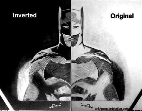 Batman Bvs Invert Sketch By Ankitpassi On Deviantart