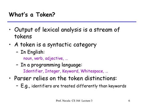 lexical analysis lecture 3 4 prof necula cs 164 lecture ppt download