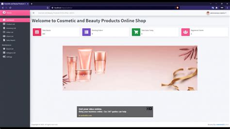 Cosmetics And Beauty Product Online Store Project In PHP With Source Code And Report Download