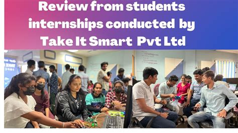 Internship On Machine Learning Take It Smart