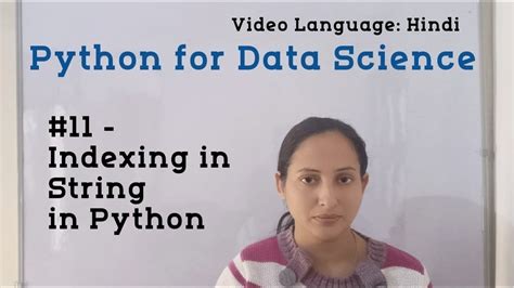 Indexing In String Python Tutorial In Hindi Python Tutorial