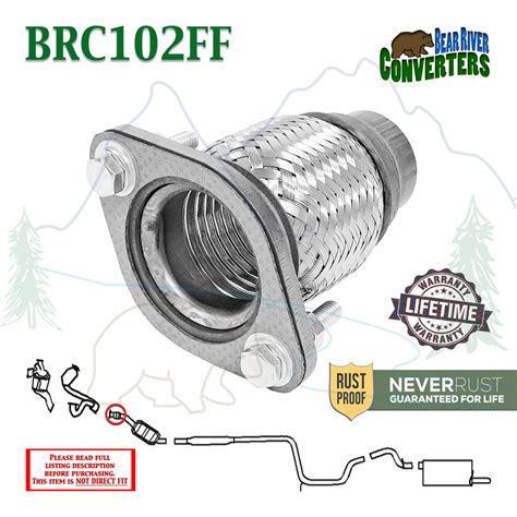 Flange Flex Coupling Exhaust Repair Pipe For Ford Mercury Pontiac Chev