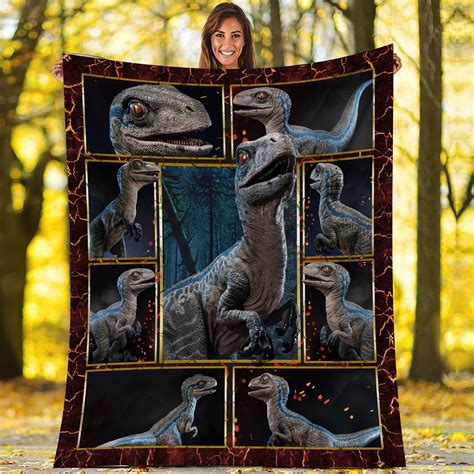 Jurassic Park Dinosaur T Rex Quilt Blanket Quilt