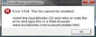 QuickBooks Error Code 1334 Fix Resolve Troubleshooting