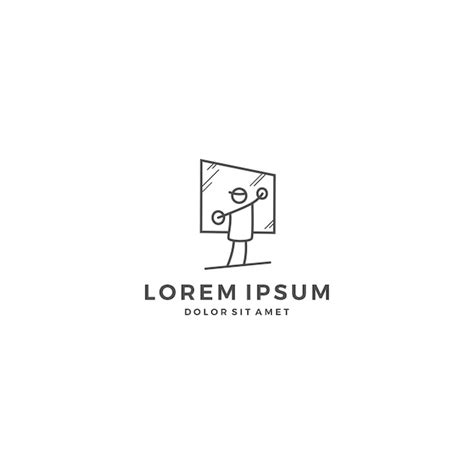 Premium Vector Glass Worker Window Logo