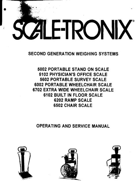 Scale Tronix 5000 6500 Scale User And Service Manual Pdf