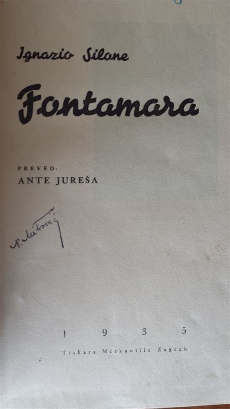 Ignazio Silone Fontamara 1935 42224125