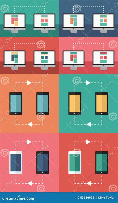 Flat Design Icon Vector Set Stock Vector Illustration Of Icon Minimalistic