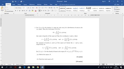 Solved Document Word Sign In Insert Design Layout Chegg