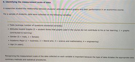 Solved Which Variable S In The Data Set Are Measured Using Chegg
