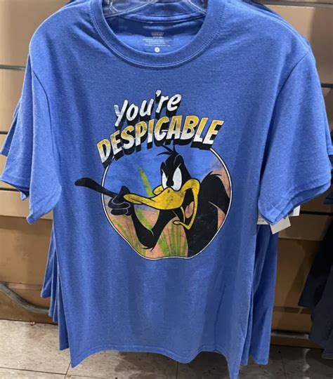 Six Flags Looney Tunes Daffy Duck Youre Disputable Adult Shirt Small £