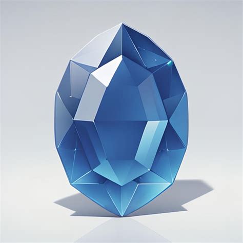 Premium Ai Image Benitoite Gem Model For Jewelry Ideas Or Game Ideas