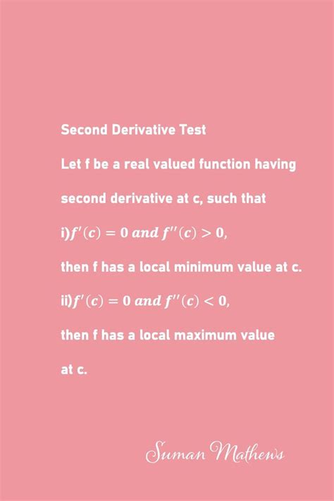 Mastering Applications Of Derivatives Formulas Part 4 Class 12