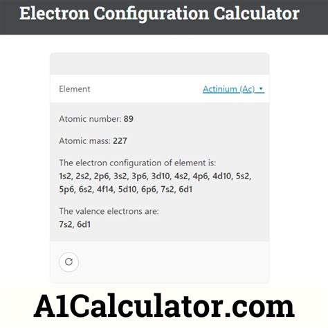 Electron Configuration Calculator Free A Calculator
