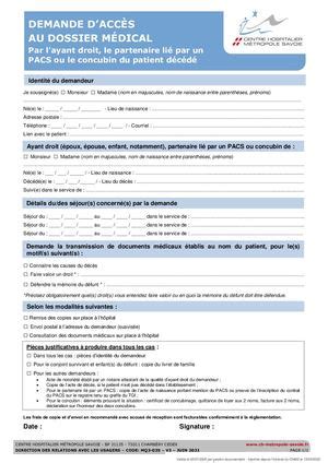 Calaméo MQ3 039 V2 06 2021 Formulaire de demande d accès au dossier