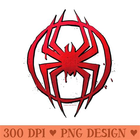 Marvel Spiderman Across The Spiderverse Miles Symbol Dots Inspire