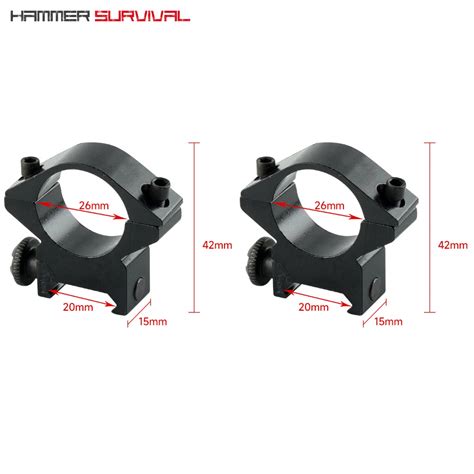 Scope Mounts For 11mm And 20mm Rails Low And High Options Hammer Survival