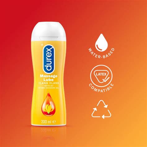 Durex Massage Ylang Ylang Sensual Gel 200ml Lube Wellexy