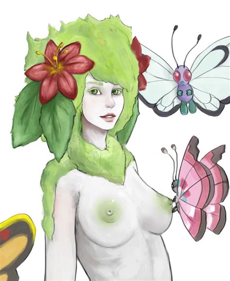 Rule 34 1girls Beautifly Breasts Butterfree Drawn Eyes Female Female Focus Female Only Hair