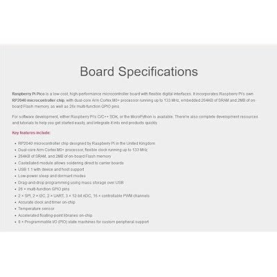 Wonrabai With Pre Soldered Pin Header Raspberry Pi Pico India Ubuy