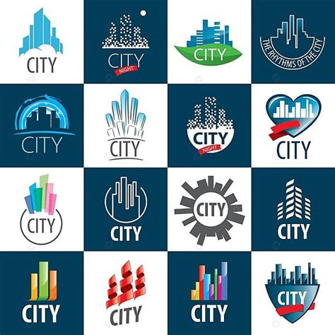 Large Set Of Vector Logos City Buy Abstract Heart Vector Buy Abstract