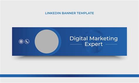 Premium Vector Digital Marketing Expert Linkedin Banner Template