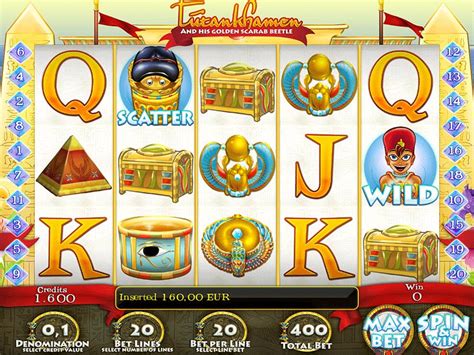 Tutankhamen And His Golden Scarab Beetle Slot Machine By Gold Club D O