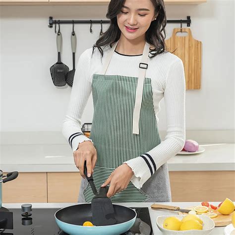 Kitchen Cooking Adjustable Apron Lady Women Waterproof Strip High Grade