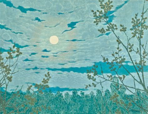 Solve Bror Lindh Swedish 1877 1941 Moonlit Landscape Jigsaw Puzzle Online With 63 Pieces