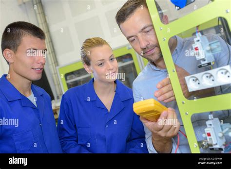Reading The Voltmeter Stock Photo Alamy