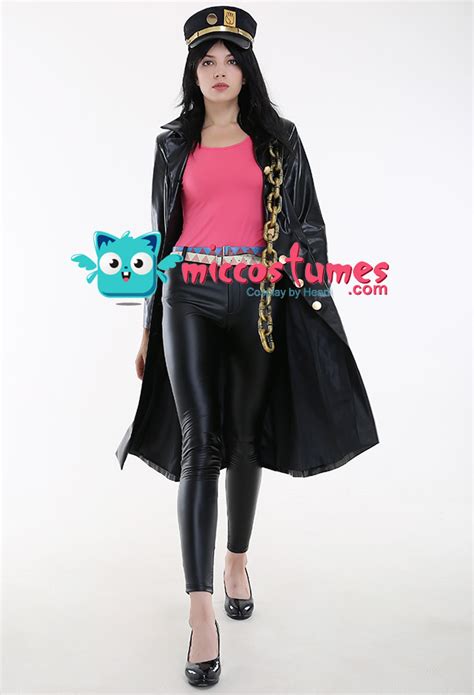 Female Jotaro Kujo Costume Jojos Bizarre Adventure Cosplay Outfits