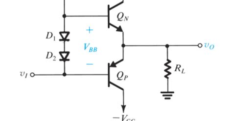 12 29 A Class Ab Output Stage Using A Two Diode Bias Network As Shown