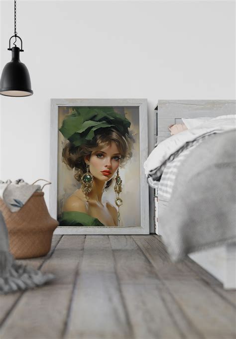 Винтажная женщина в большой шляпе Мгновенная цифровая загрузка Печать Викторианский