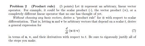 solved problem 2 product rule 5 points let represent an
