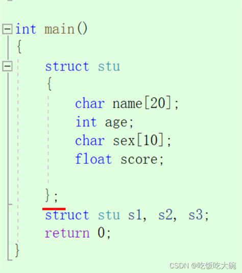 数据结构前言之结构体 Csdn博客