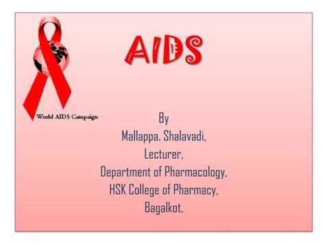 Pathophysiology Of Hiv Aids Ppt