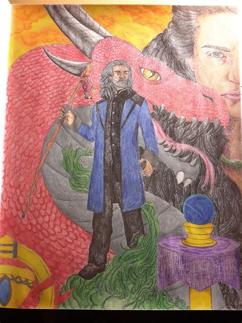 Merlin Drawing By Scott Strozier Fine Art America