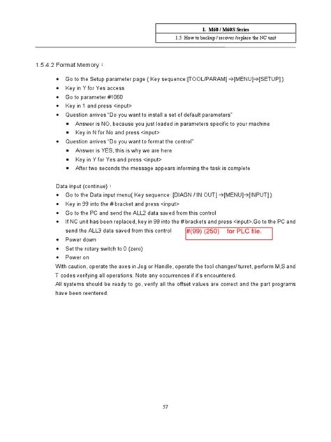 1 8 Nc Format Procedure Pdf