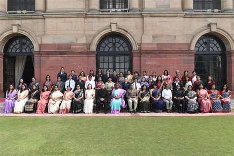 The President Of India Smt Droupadi Murmu Interacted With A Group Of