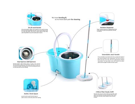 Easy Clean Steel Mop Aurum Industries