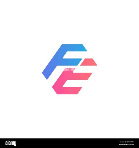 Fe Logo Fe Monogram Initial Fe Logo Letter Fe Logo Icon Vector