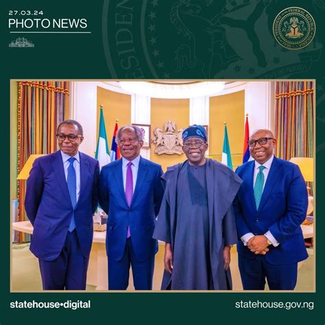 President Tinubu Meets Adebayo Ogunlesi Politics Nigeria