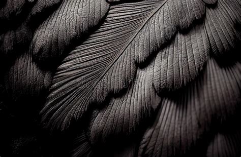 Black Feathers Background Black Swan Wings Pattern Abstract