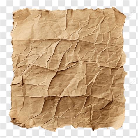 Papel Rasgado Arrugado Aislado Sobre Fondo Transparente PNG Dibujos