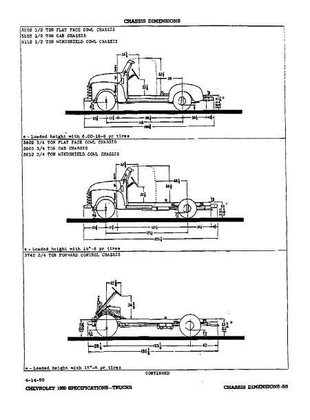 1956 Chevy Truck Frame Specs