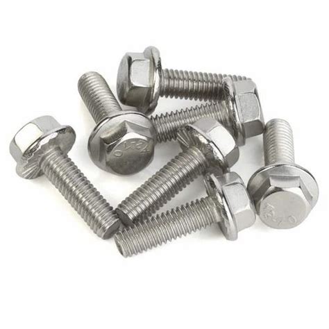 Stainless Steel Hex Flange Bolt Grade 304 Size 3inch Length At