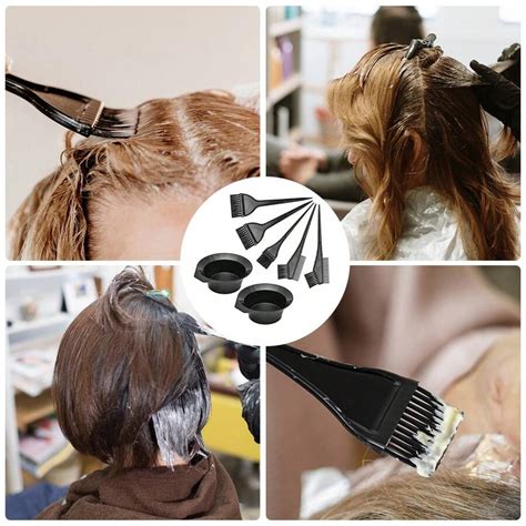 7pcs Hair Dye Bowl And Brush Kit Professional Hair Coloring Brushes