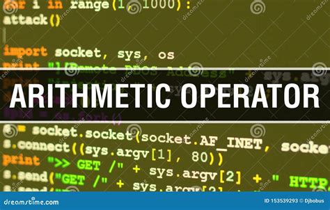 Arithmetic Operator With Binary Code Digital Technology Background