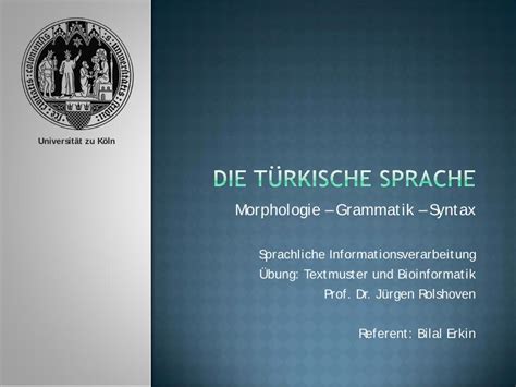 PDF Türkische Sprache Morphologie Grammatik Syntax